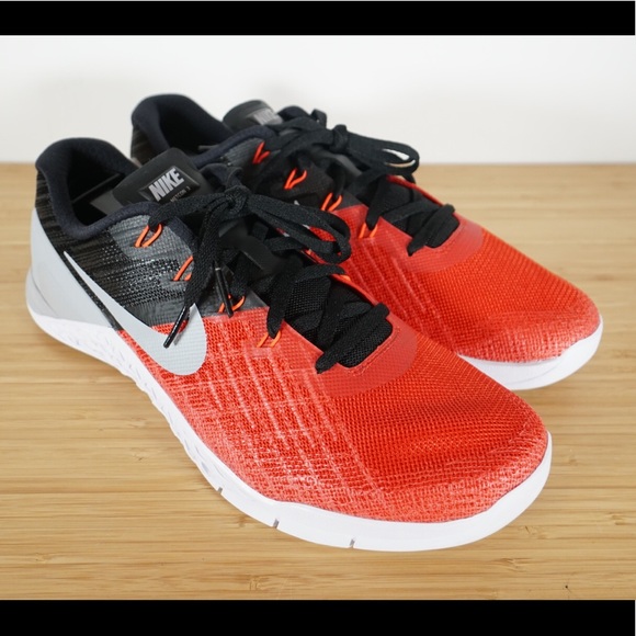 Nike | Shoes | Nike Metcon 3 Mens Training Athletic Shoes Red | Poshmark